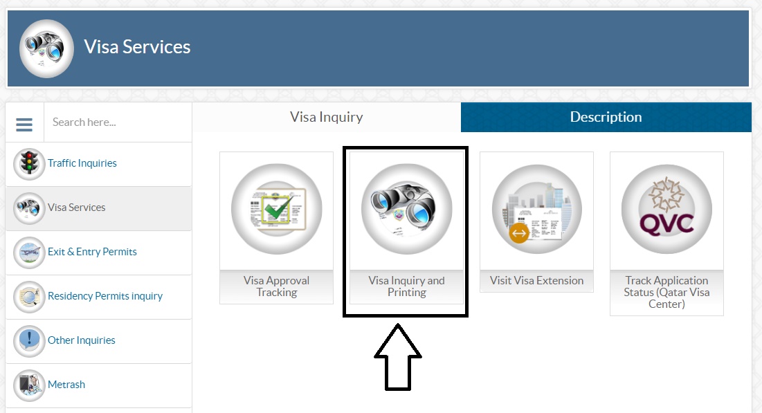 Qatar Visa Check Online | MOI Qatar Visa Inquiry and Printing