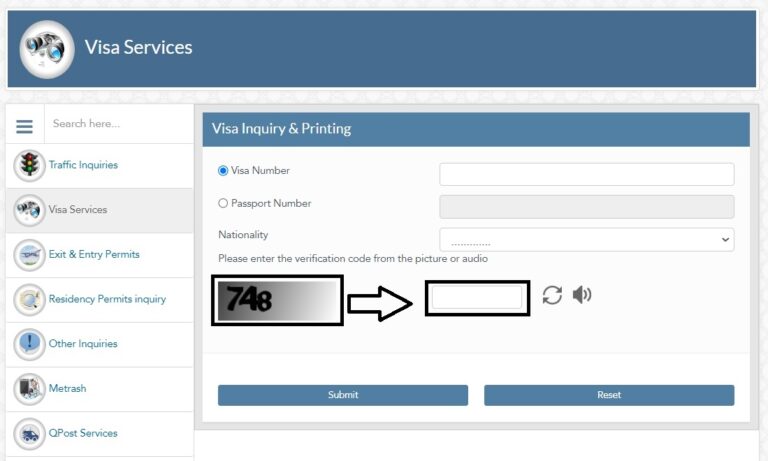 Qatar Visa Check Online | MOI Qatar Visa Inquiry and Printing